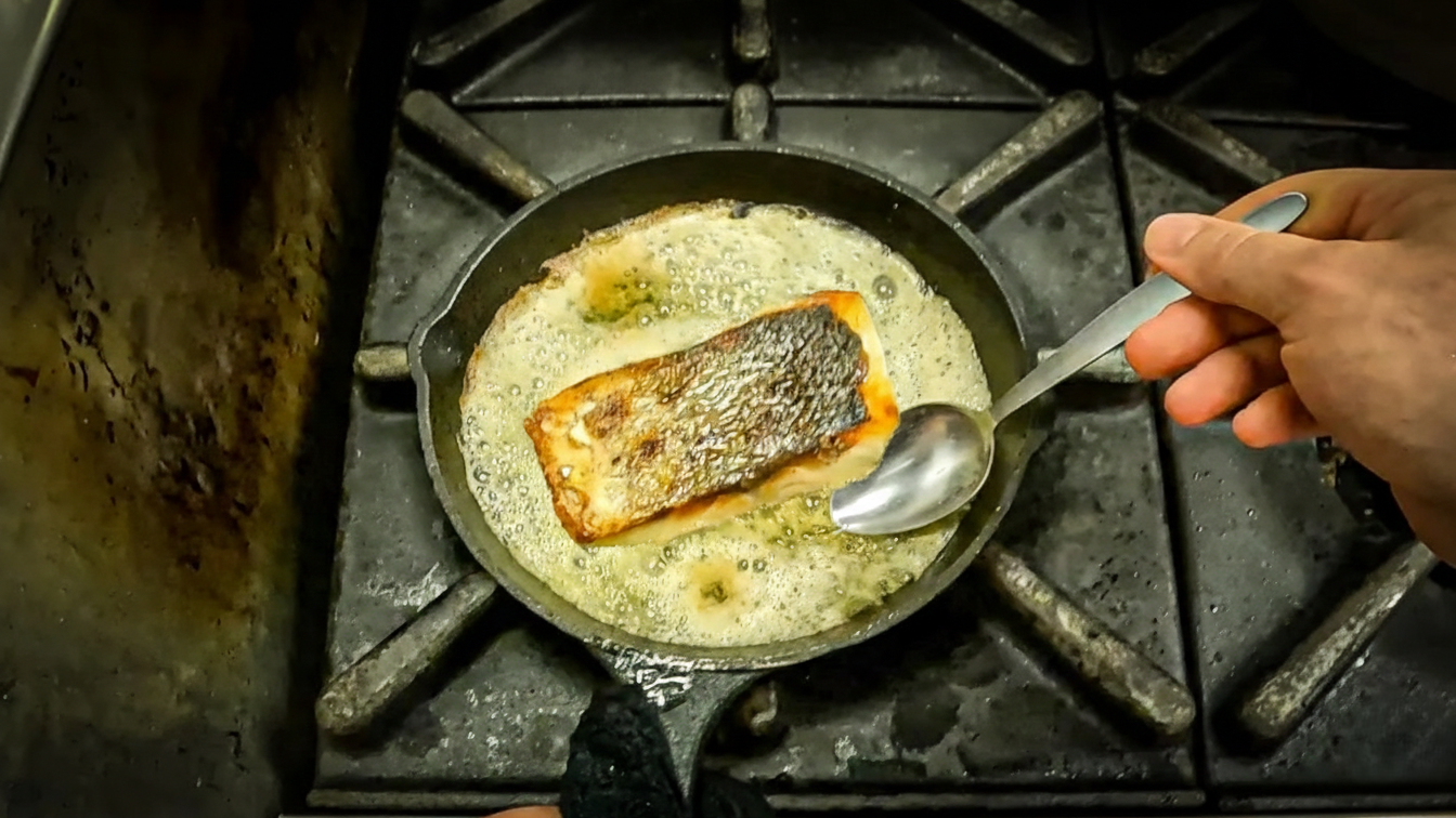 How chefs get perfect crispy fish skin every time