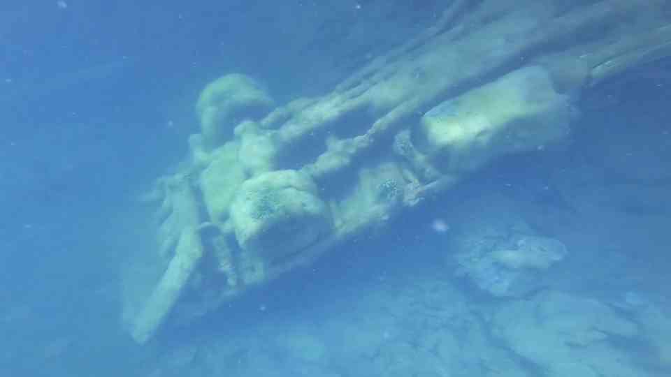 The drone fell 100 feet into the lake and came back with more than footage