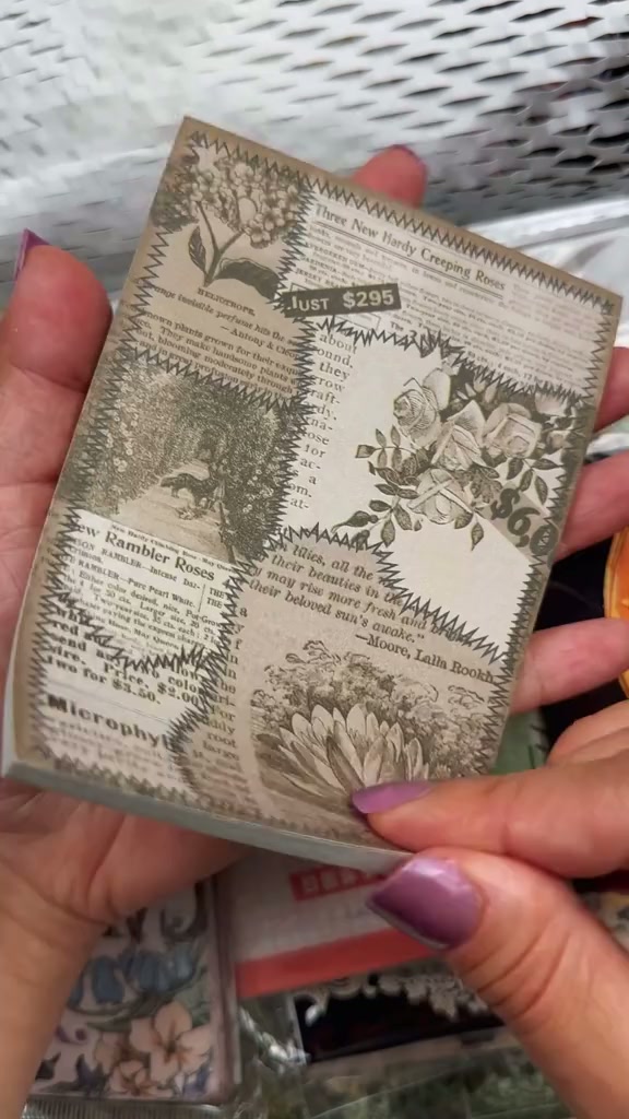 ASMR stationery unboxing for cozy vintage journaling