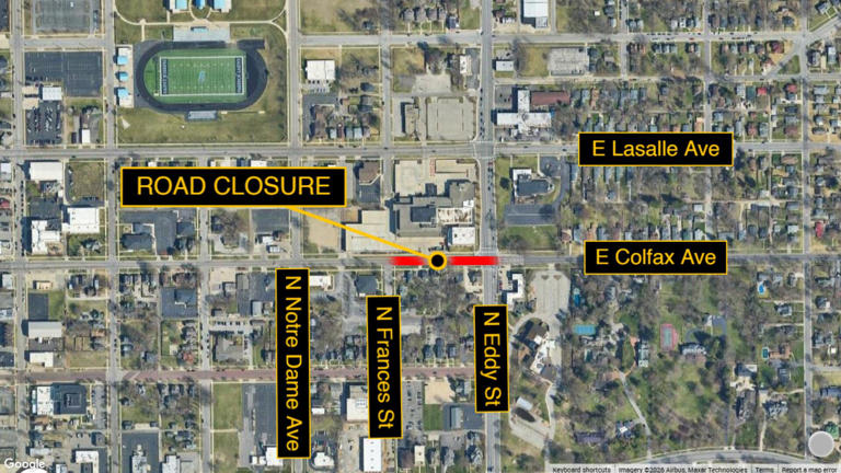Water main repair to shut down stretch of Colfax Avenue in South Bend