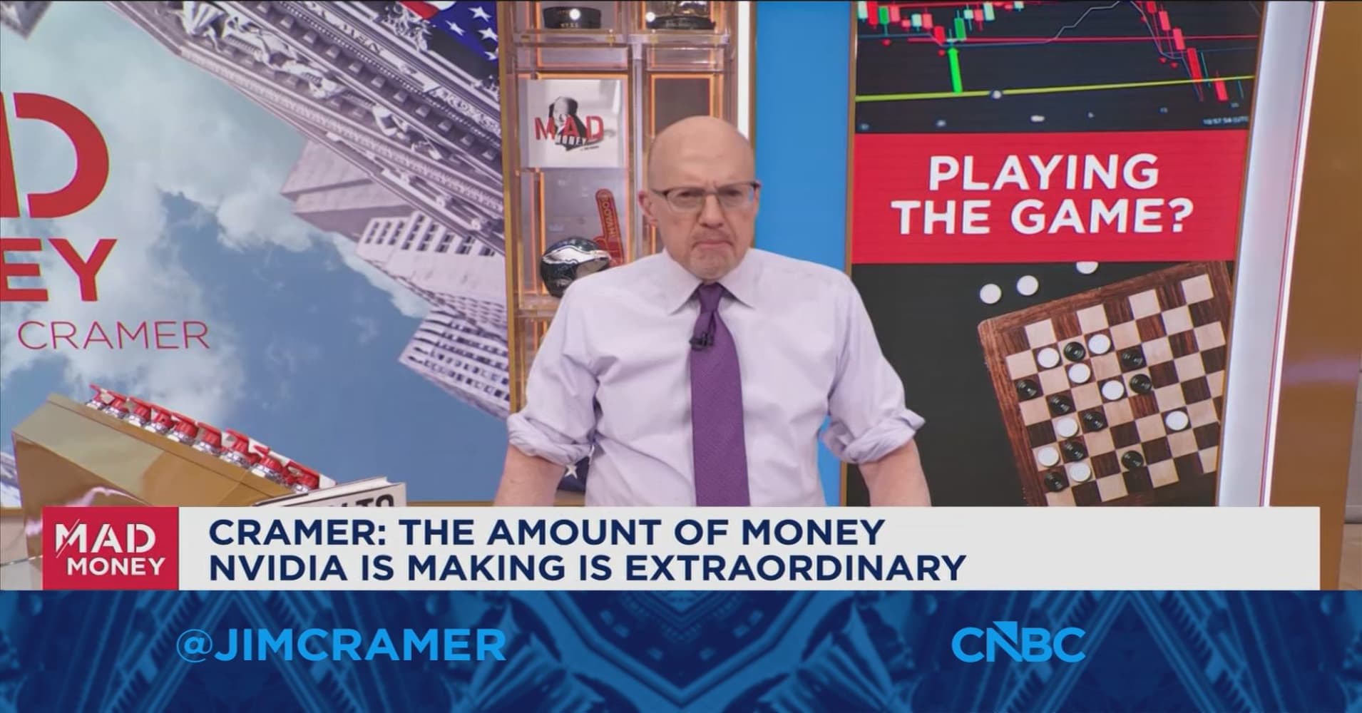 The amount of money Nvidia is making is extraordinary, says Jim Cramer