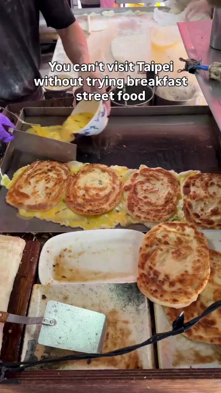 Breakfast street food in Taipei