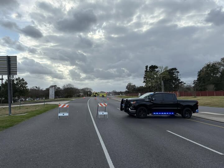 Update: Highland Road now open after power line fire