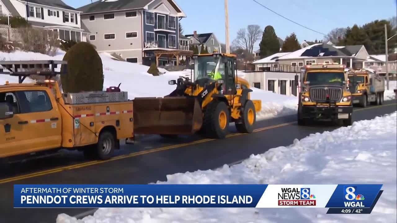 PennDOT crews join multi-state effort to clear snow in Rhode Island