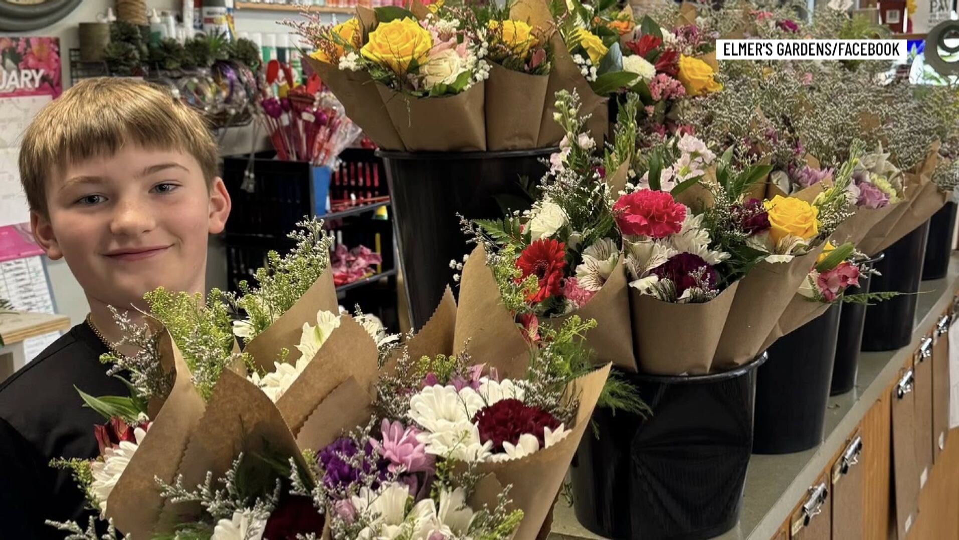 Elmer’s Gardens kindness project delivers bouquets to seniors, veterans ...