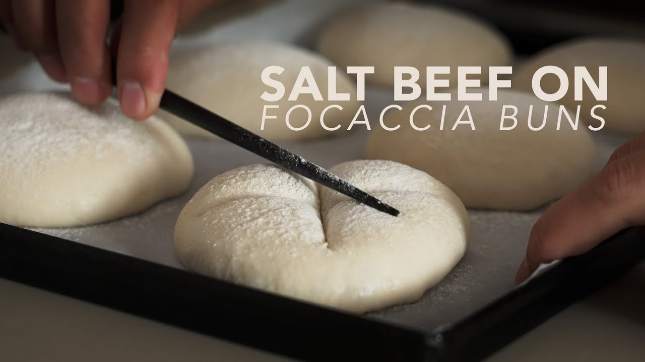 Salt beef on focaccia buns: Classic sandwich recipe