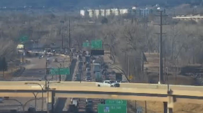 All lanes of I-25 reopen after multi-vehicle rollover crash near Motor City