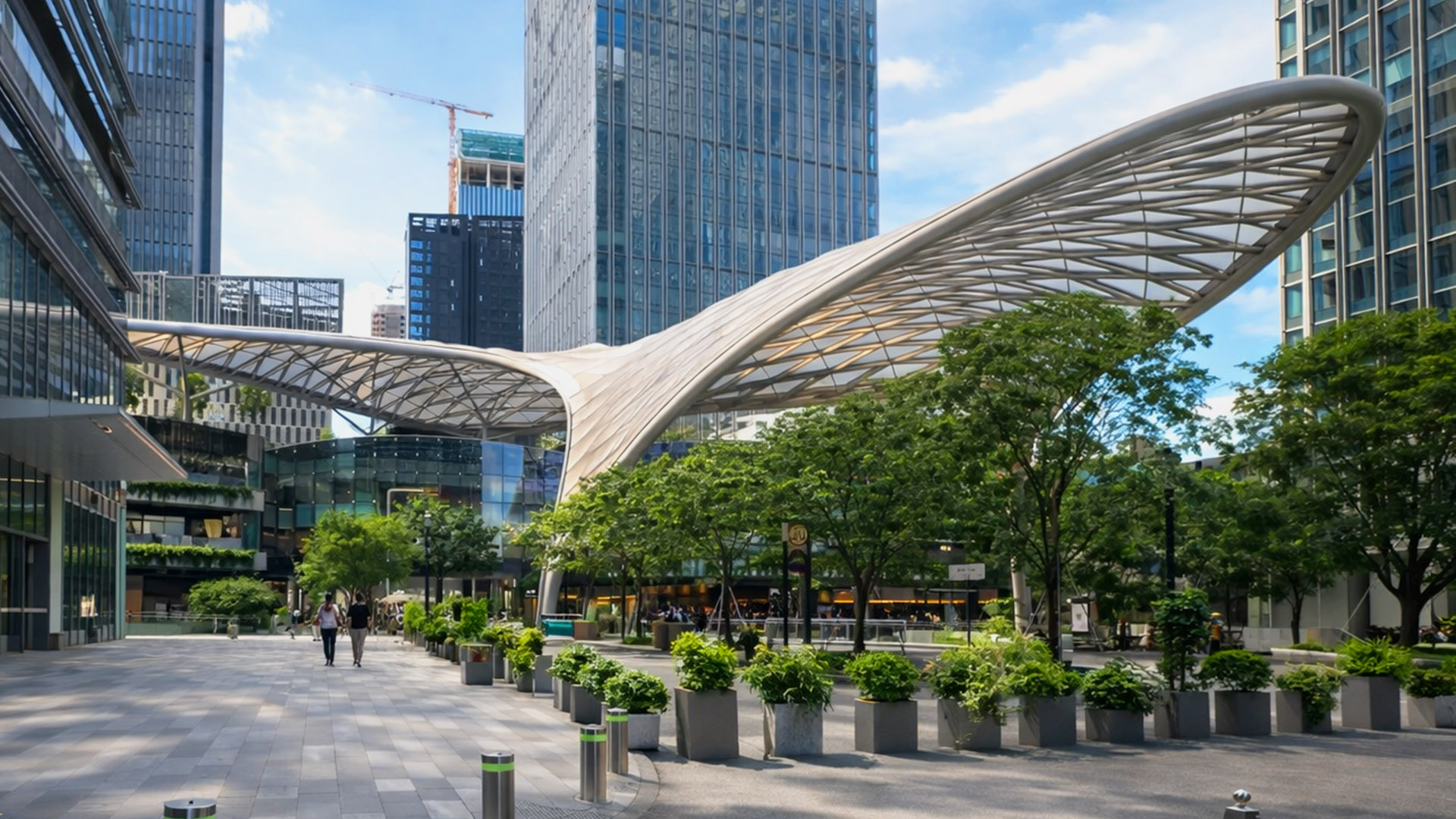 Urban Design Featuring Curved Structure China