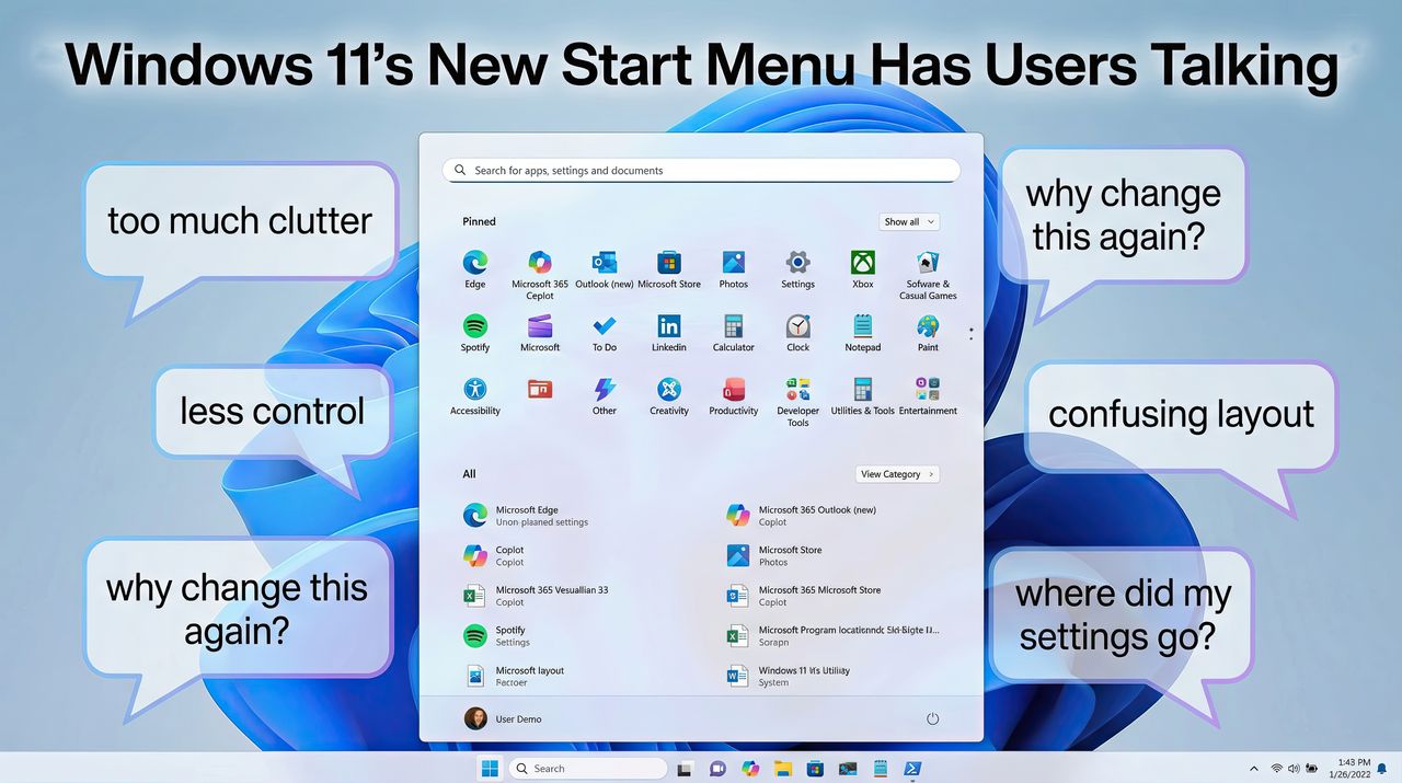 Windows 11’s new Start menu is here and users aren’t happy