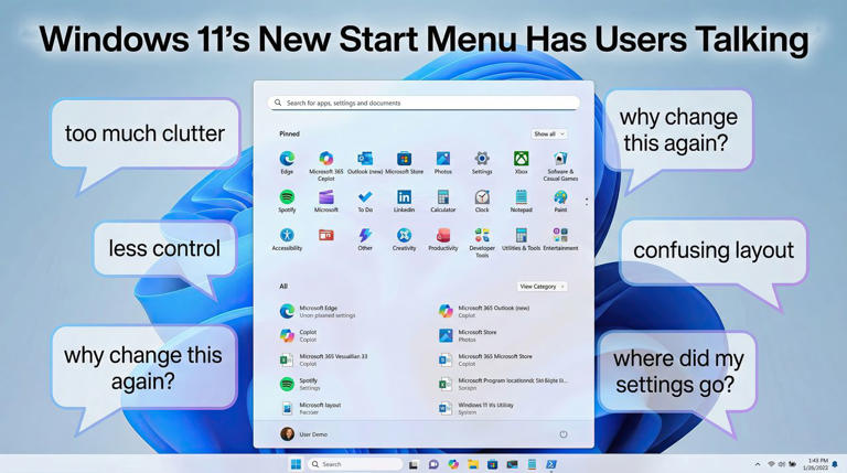 Windows 11’s new Start menu is here and users aren’t happy