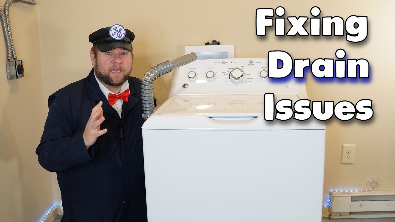 GE washer won't drain water - how to troubleshoot and fix