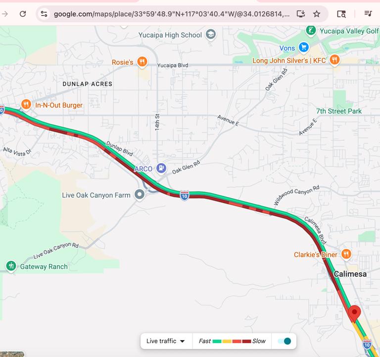 Sigalert: Semi-truck topples in Calimesa, snarling traffic Thursday