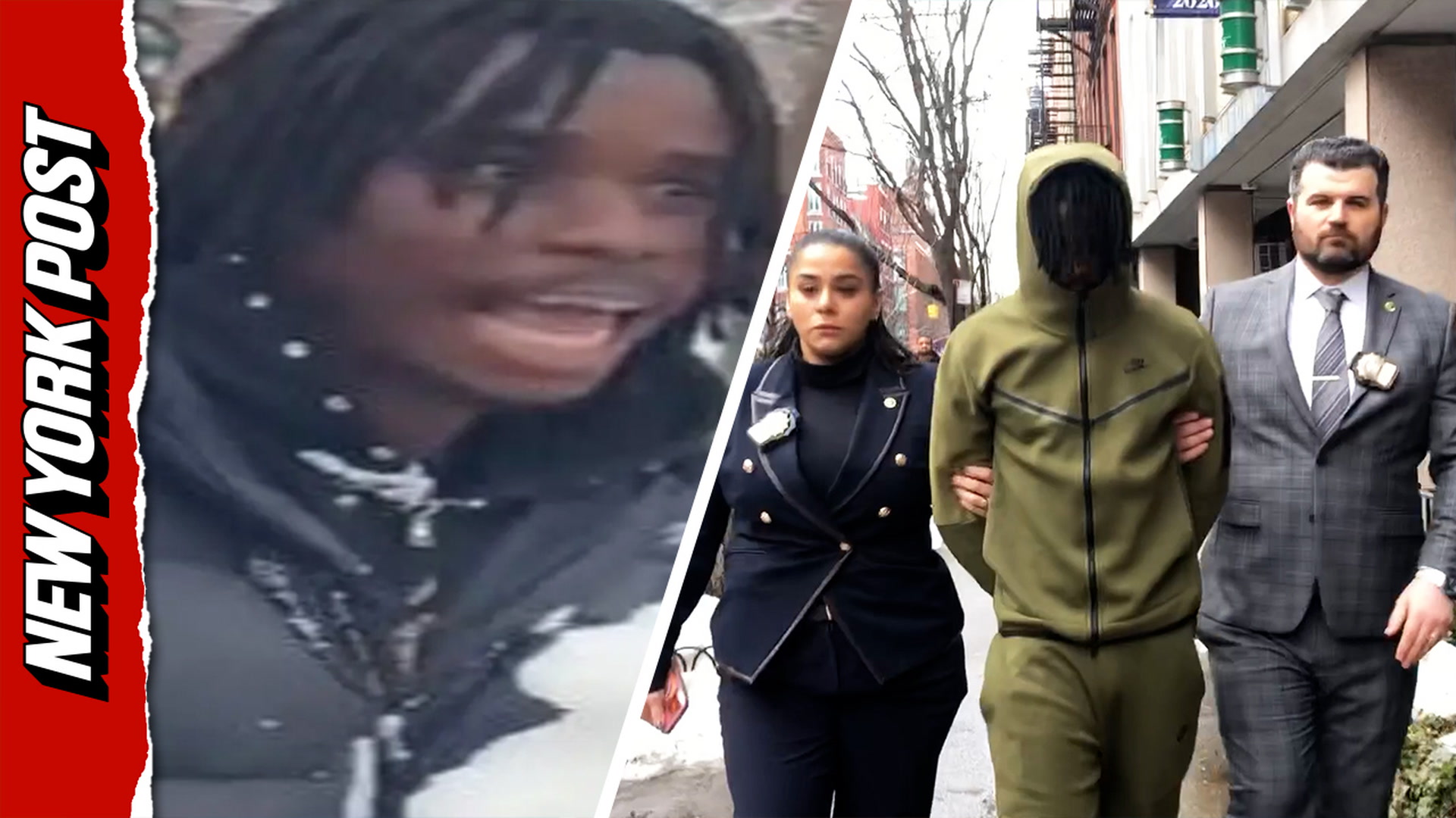Gusmane Coulibaly escorted out of precinct after violently pelting ...
