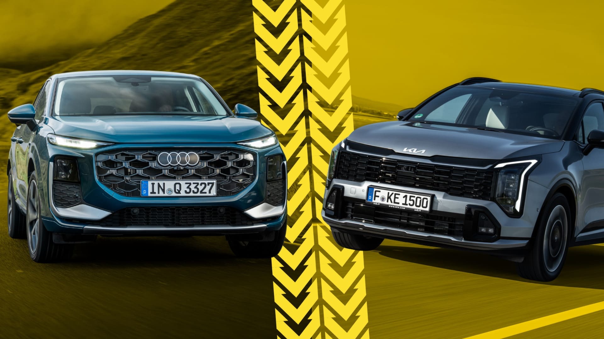 Audi Q3 and Kia Sportage Premium Compact Meets Family SUV Versatility