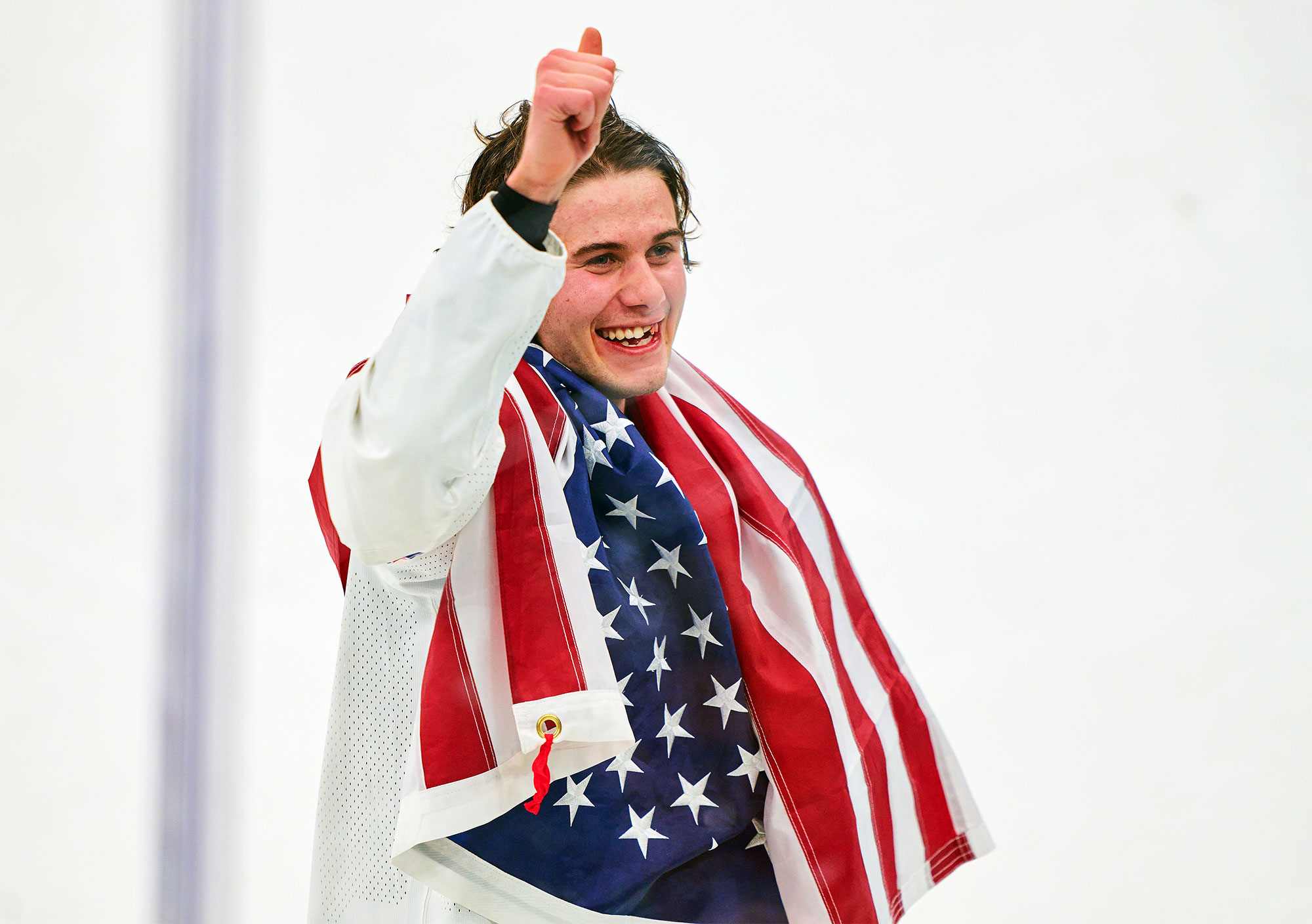 Jack Hughes responds to backlash for laughing at Trump's joke about women