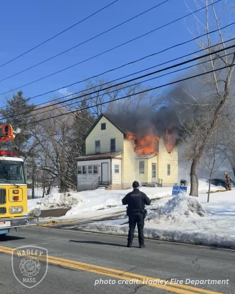 Fire on East Street in Hadley suspected to be caused by candle