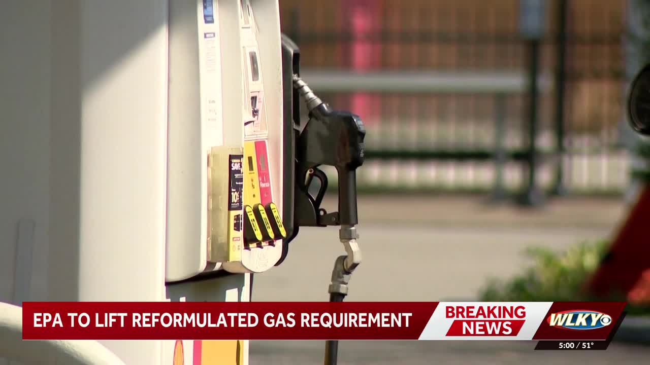 EPA to lift reformulated gas requirement in Louisville