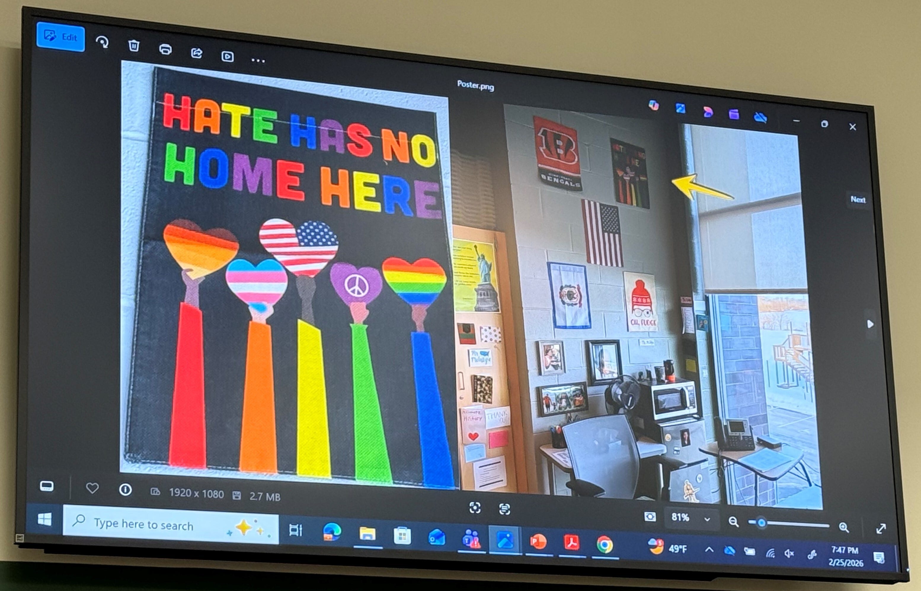 School board removes 'Hate Has No Home Here' sign from classroom