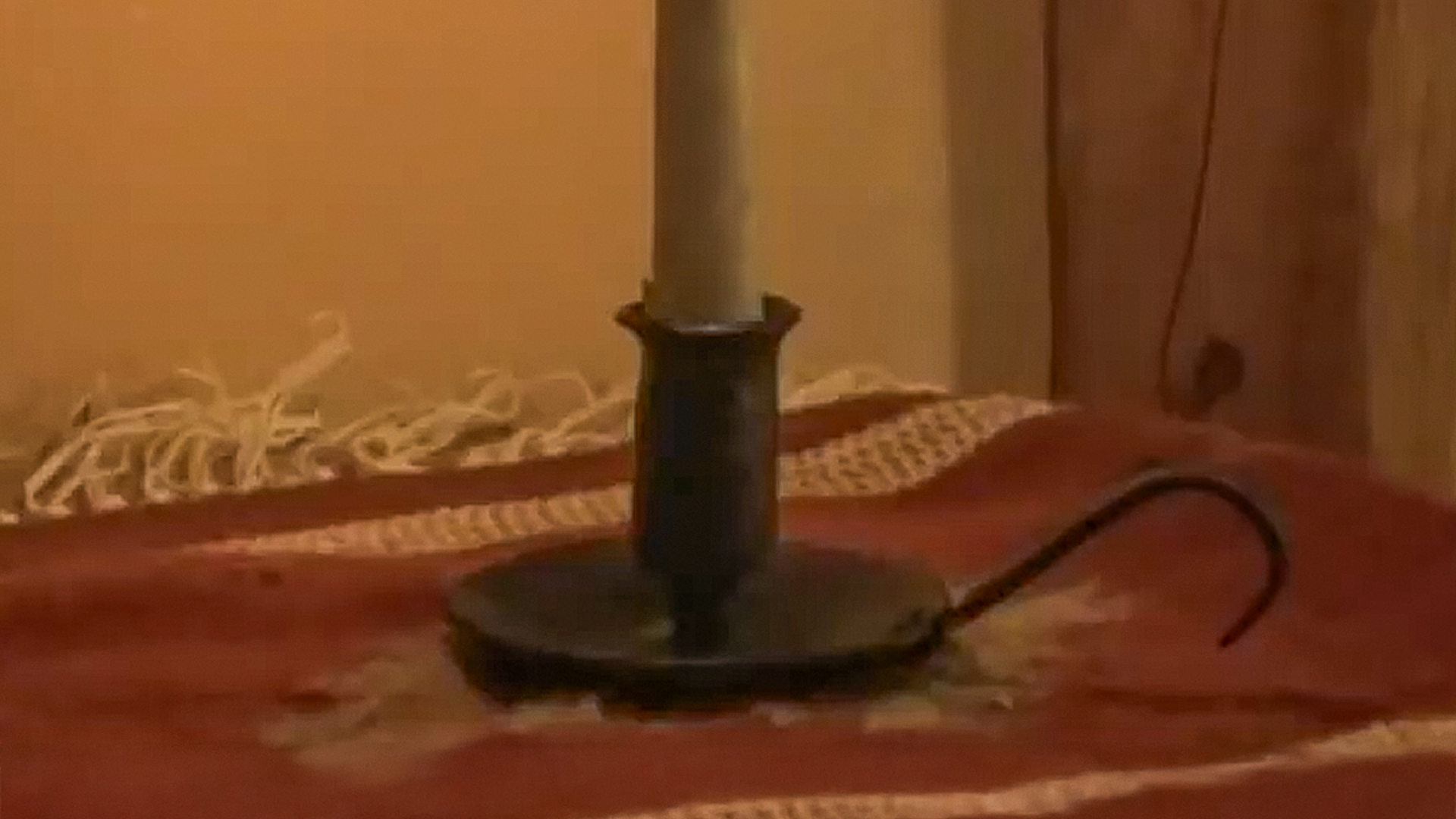 Black pipe candle holder | Blacksmith forged