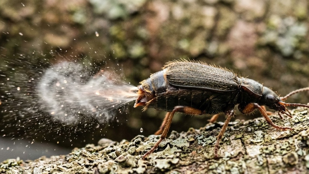 Inside the chemical weapon that protects the bombardier beetle