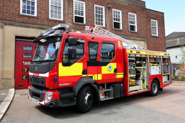 Firefighters tackle bin lorry fire in Reading