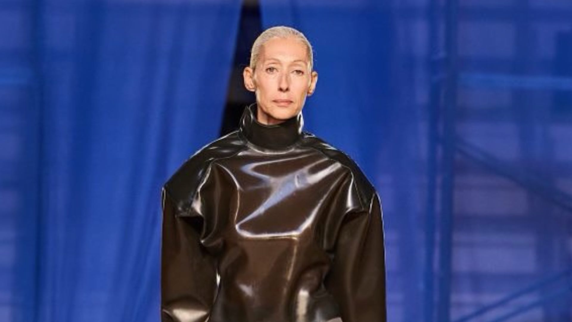 At over 50 years old, this model is causing a stir at Fashion Week