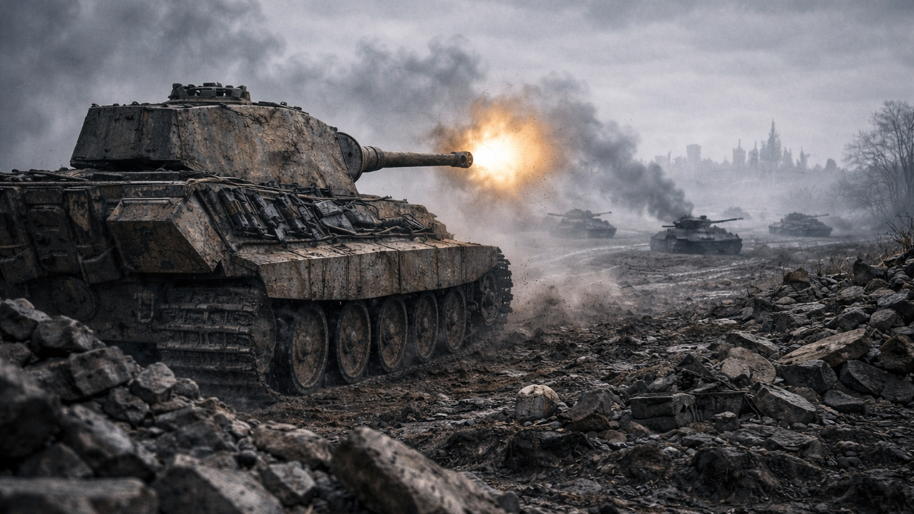 The last tiger tanks fighting before Berlin fell