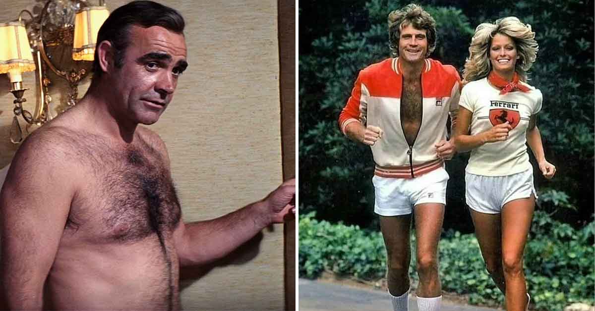 Manly 1970s men with the chest hair of champions
