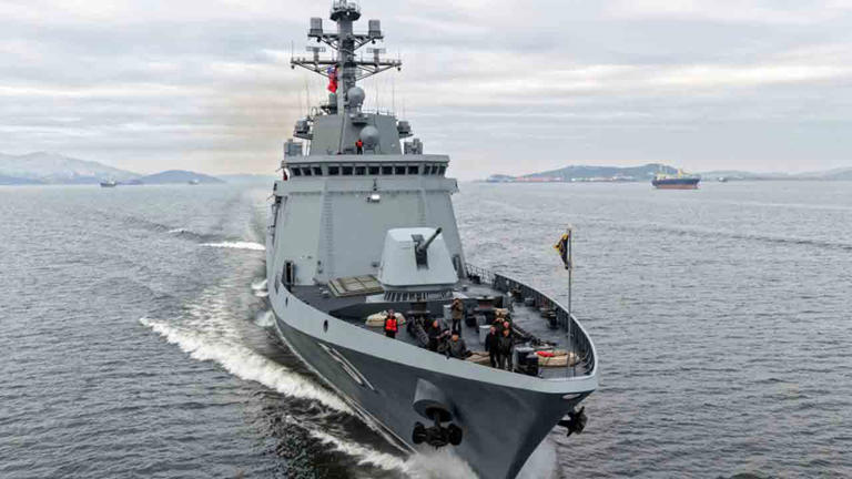 Kim Jong-un observes missile tests on new 5,000-ton destroyer