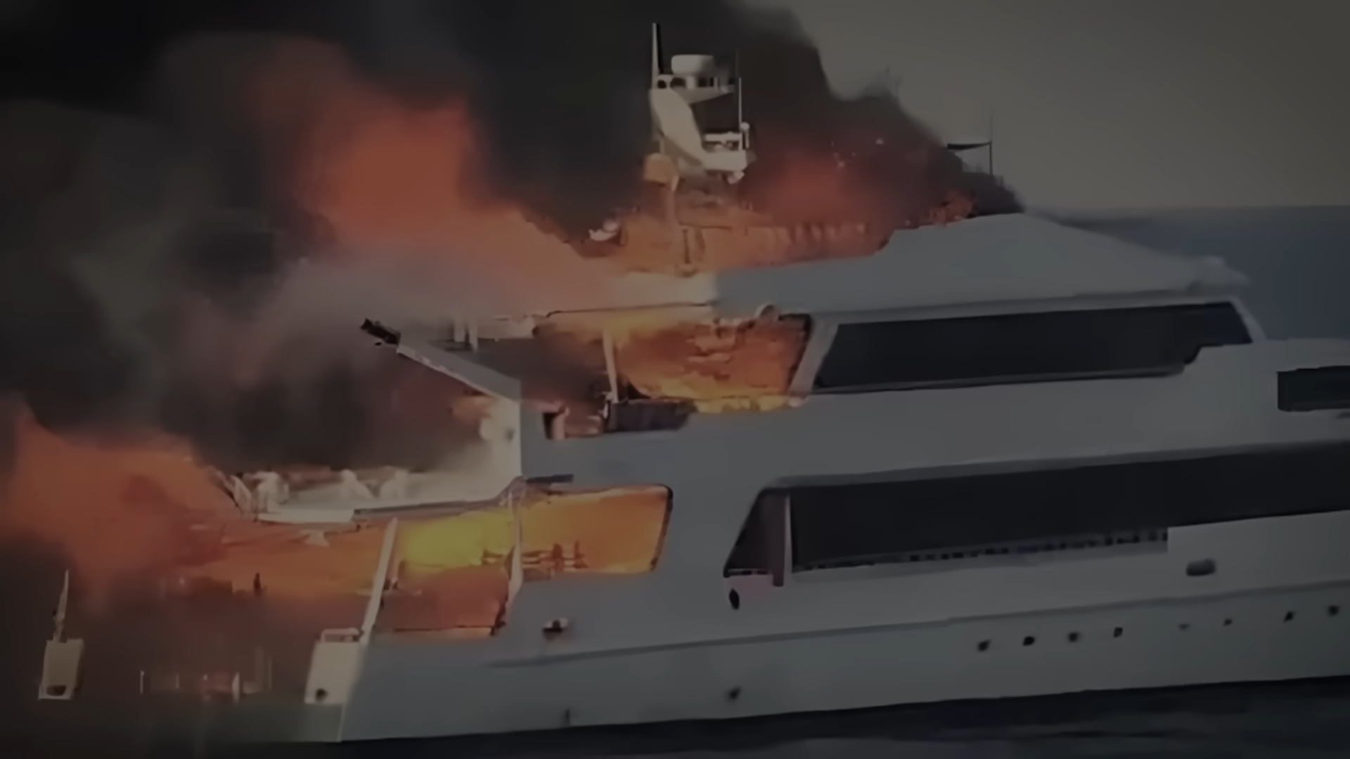 34 people trapped after a charging outlet sparked a boat fire
