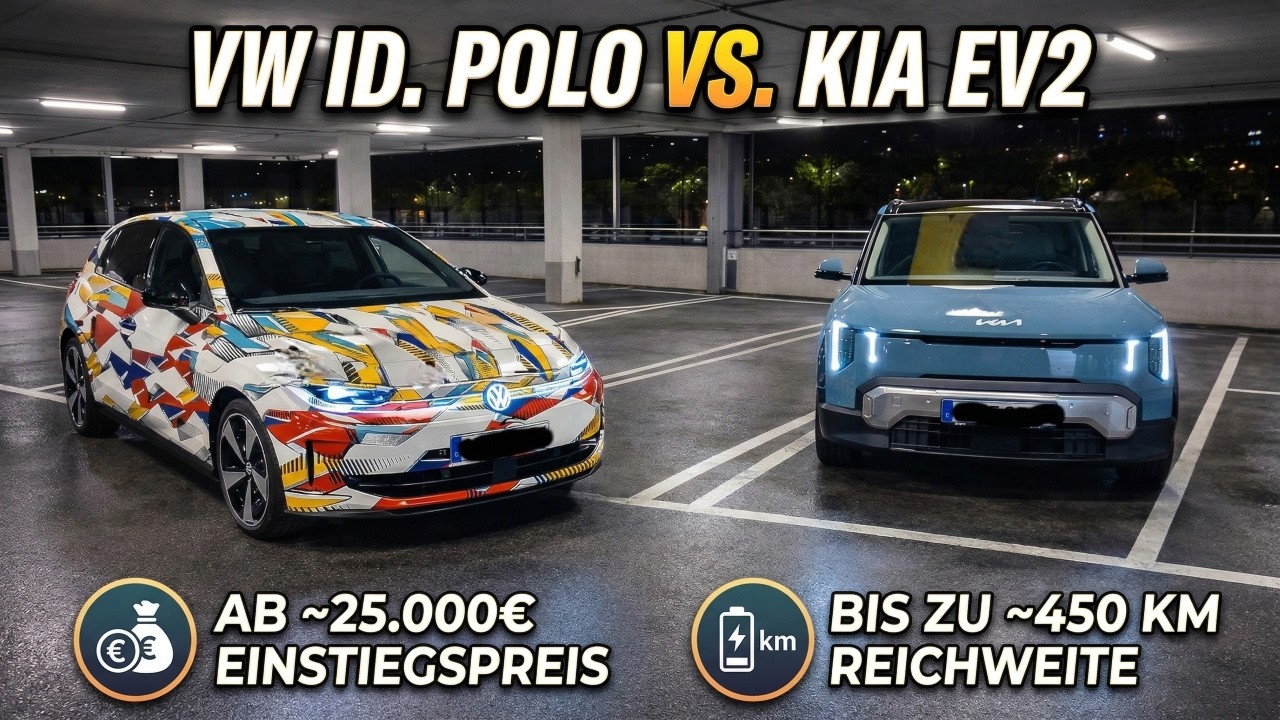 VW ID. Polo vs. Kia EV2 – Elektro-Kleinwagen im ersten Vergleich