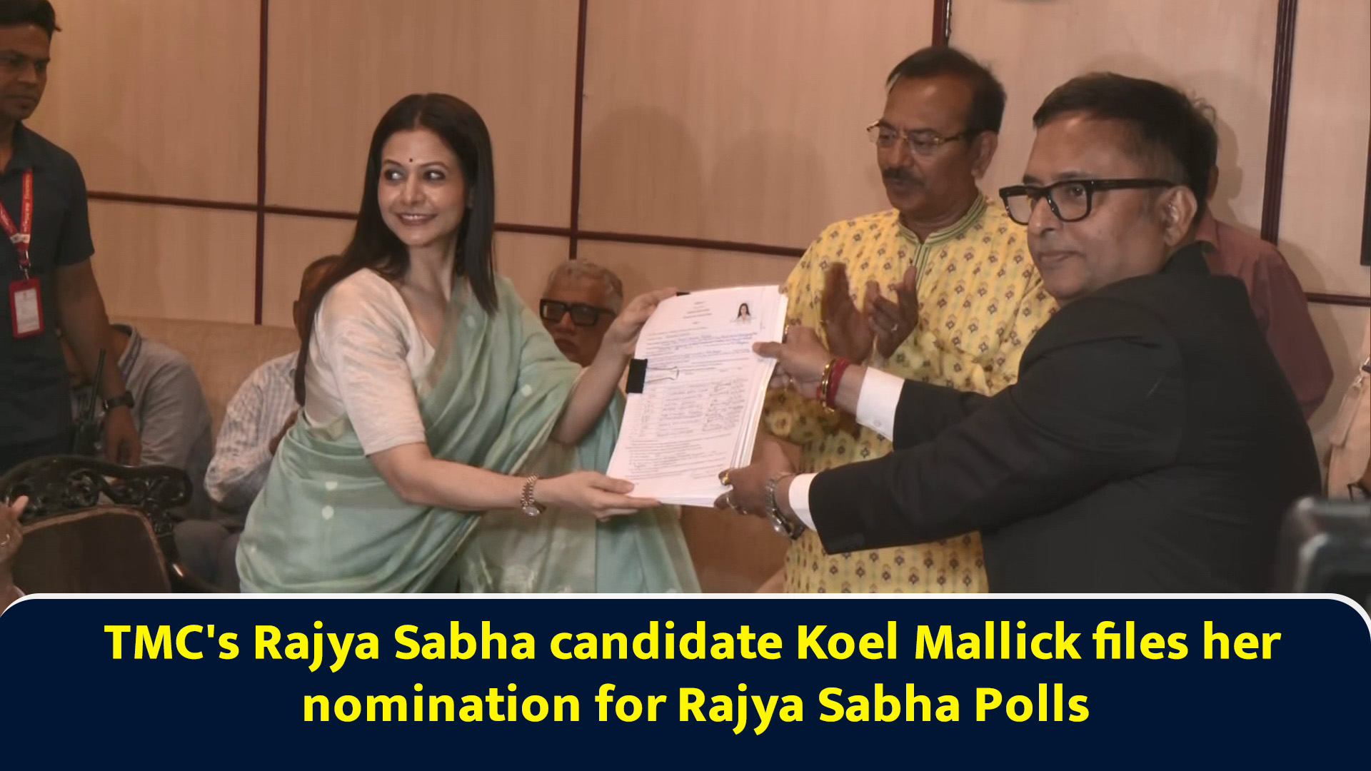 TMC's Rajya Sabha candidate Koel Mallick files her nomination for Rajya ...
