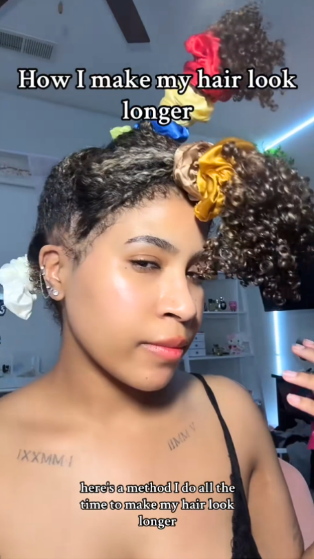 How to stretch curly hair without heat overnight?