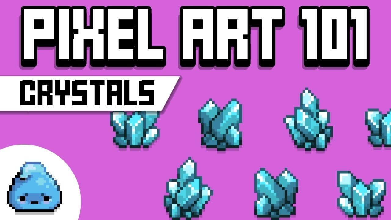 Pixel art 101: How to draw crystals