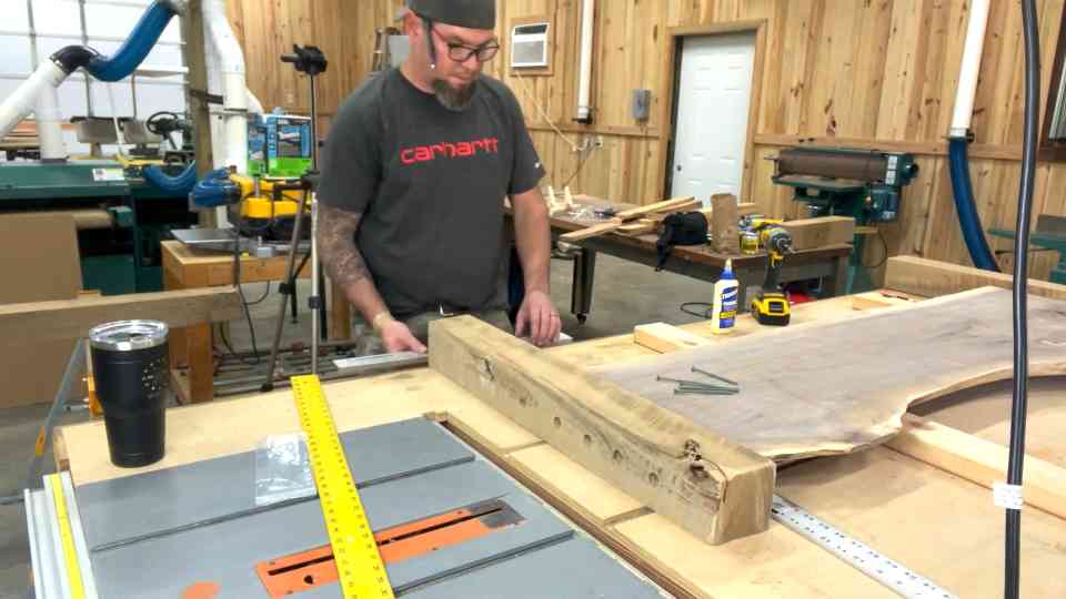 Building I Live Edge Bed!