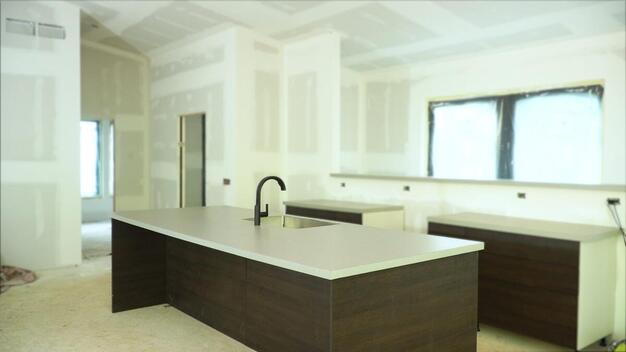 Seamless kitchen sink