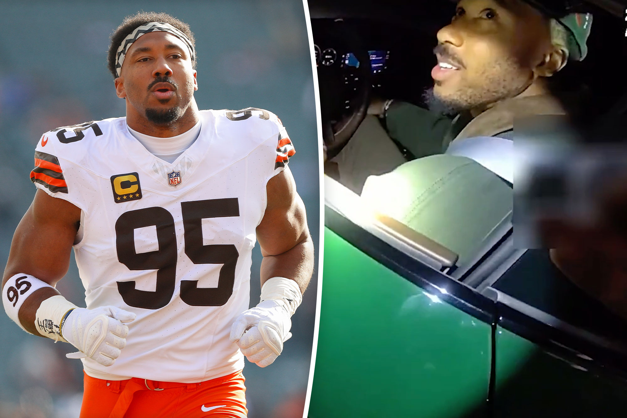 Officer cut Myles Garrett a break during latest traffic stop: Body cam ...