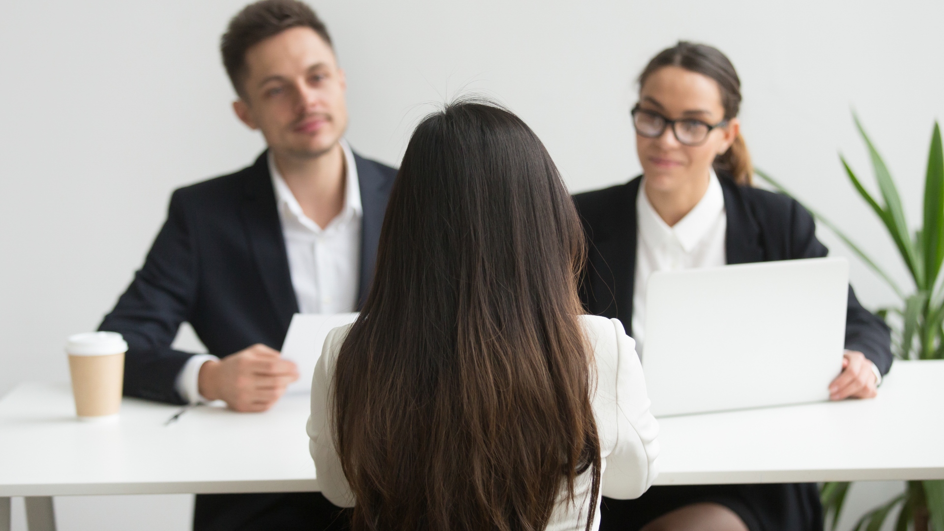 What is the "handbag test" during a job interview?