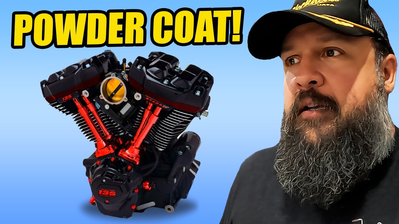 Trying powder coating for the first time on my Harley-Davidson!