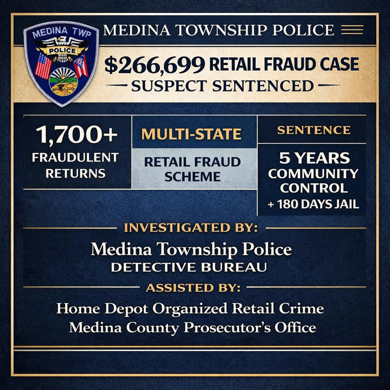 Ohio woman’s multi-state retail fraud scheme created $266,699 in fake ...