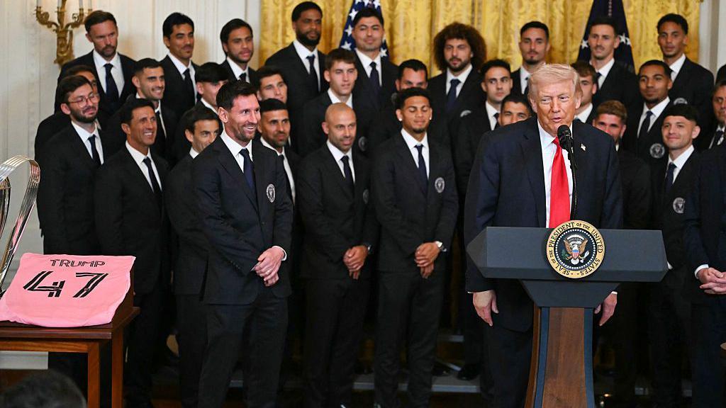 Messi and Inter Miami meet Trump at White House