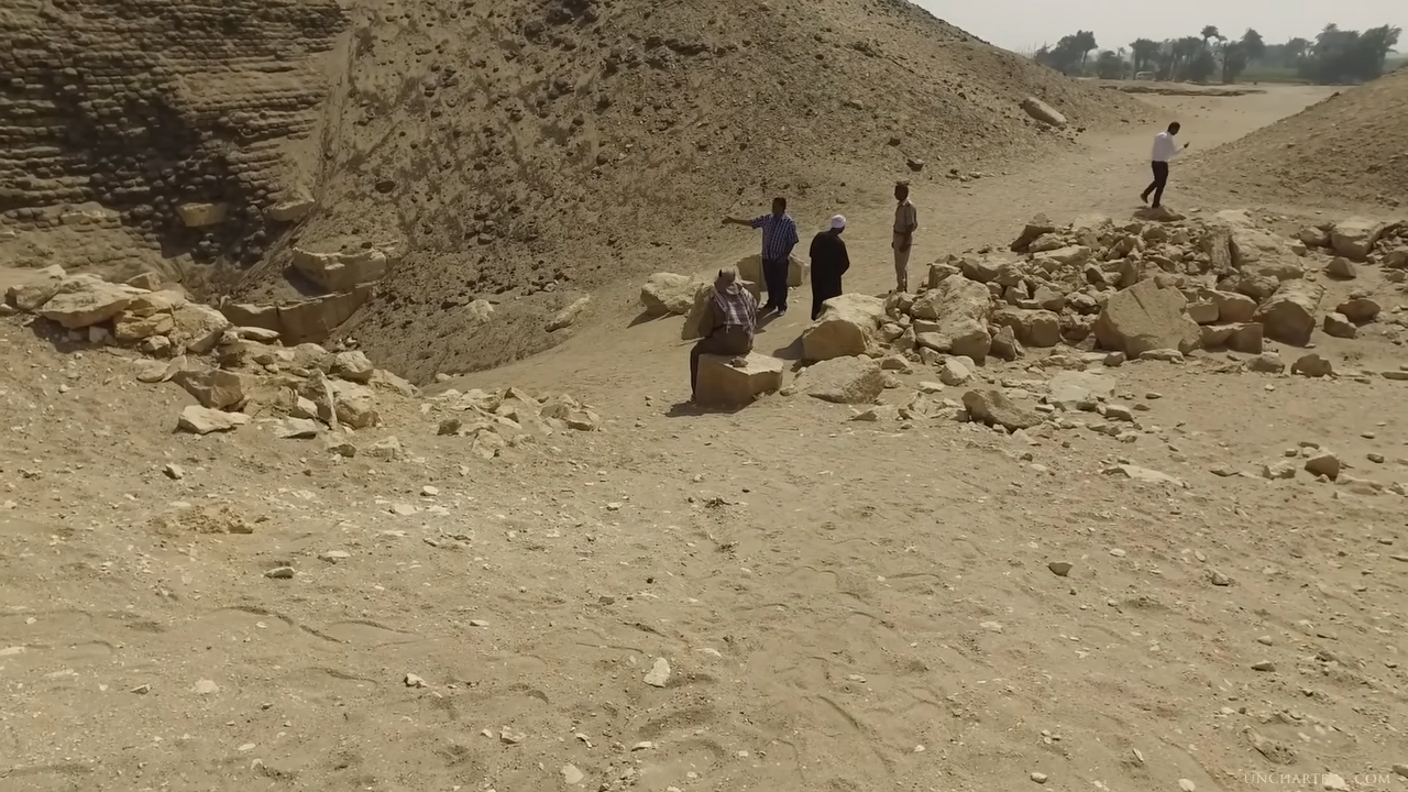 How one explorer risked his life beneath an Egyptian pyramid