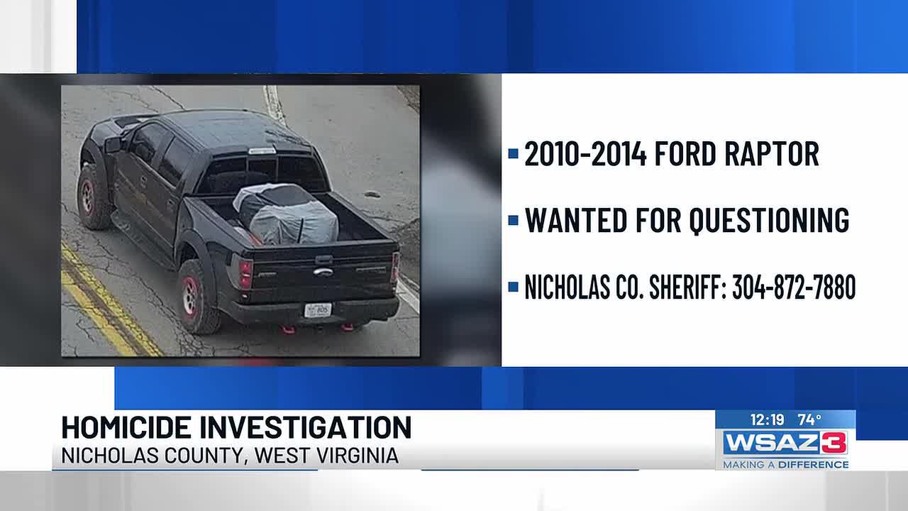 Vehicle recovered in homicide investigation