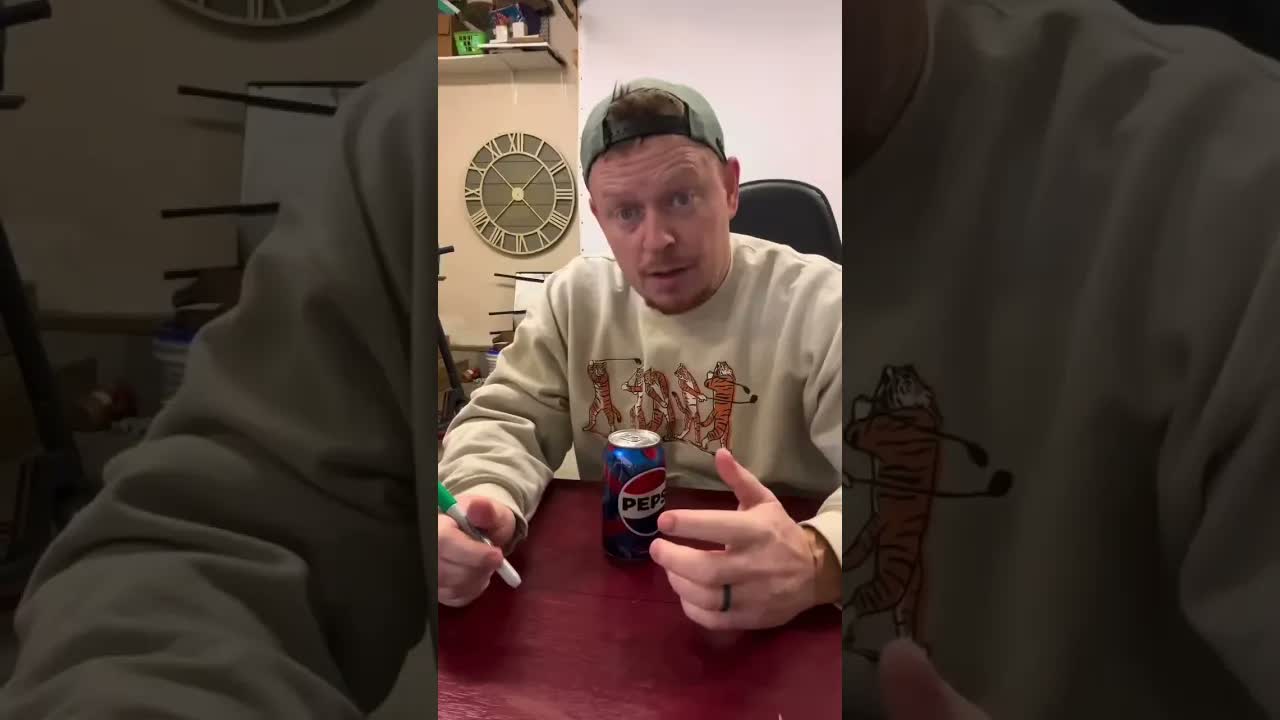 What happens when you rub the top of a soda can