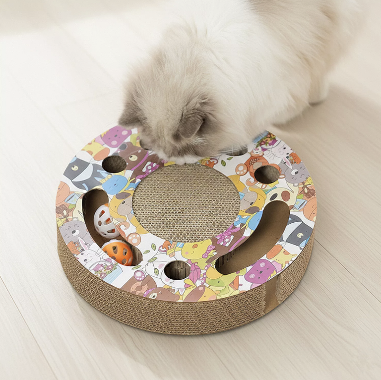 Kohl's cute cat scratcher is disguised as an activity board, and ...