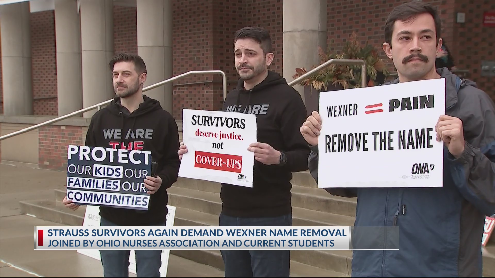 Strauss survivors again demand Wexner's name removal