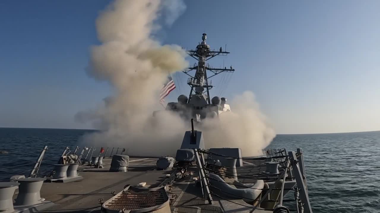 USS Spruance unleashes Tomahawk strike during Operation Epic Fury