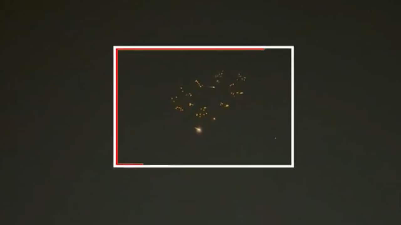 Iranian cluster bombs light up Israel's night sky; Iron Dome intercepts ...
