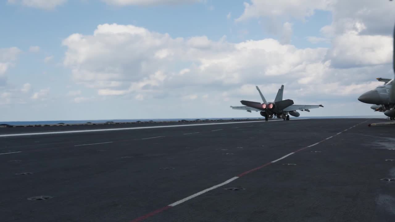 USS Gerald R Ford launches intense flight operations during Operation ...