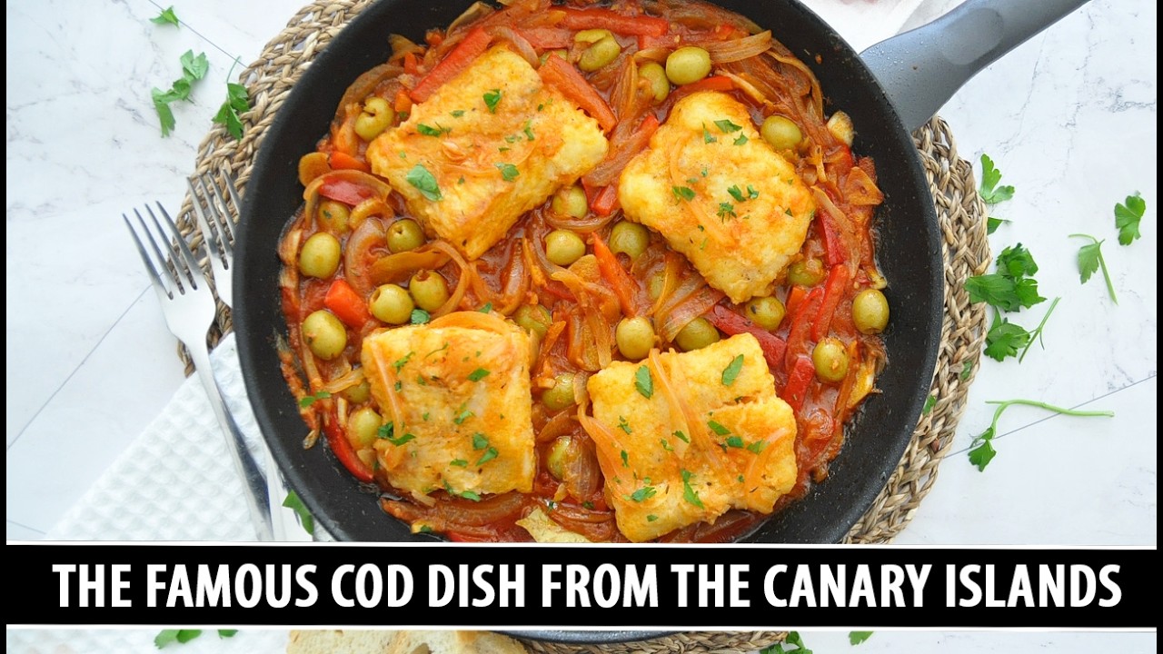 Bacalao encebollado | Famous cod recipe from the Canary Islands
